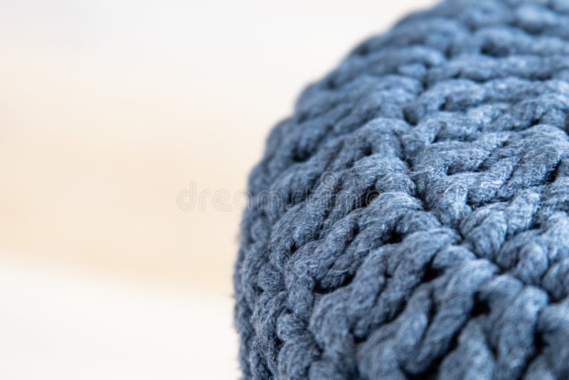 Wool Thread Weave Texture. Knitted Interior Element Close Up Detail ...