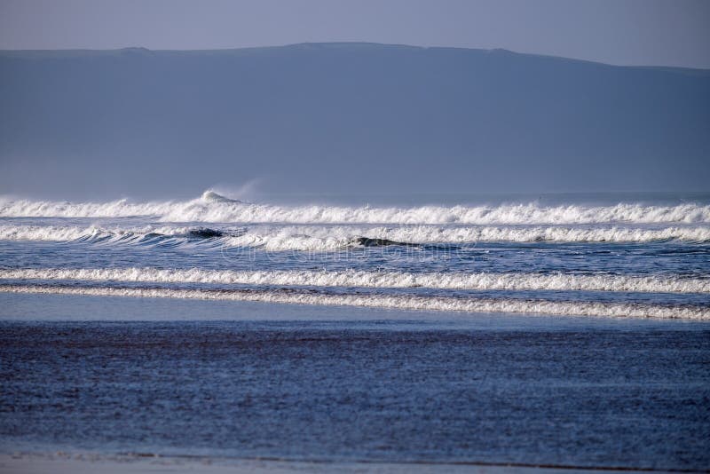 Woolacombe waves stock image. Image of ocean, surf, shoreline - 88061967
