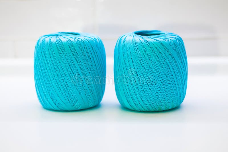 Woolen Ball Made of Thread and Knitting Needles Stock Image - Image of ...