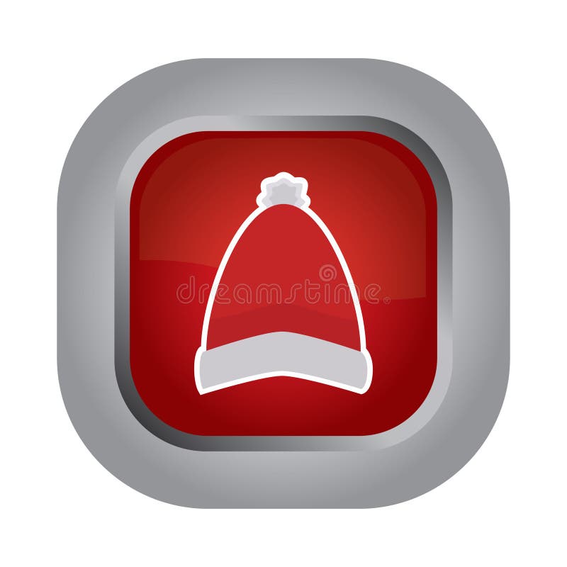 Woolen Cap Button. Vector Illustration Decorative Design Stock Vector ...