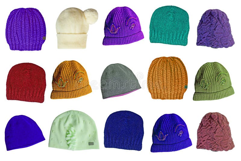 Woolen caps stock photo. Image of fall, cozy, fringe, cosy - 7923718