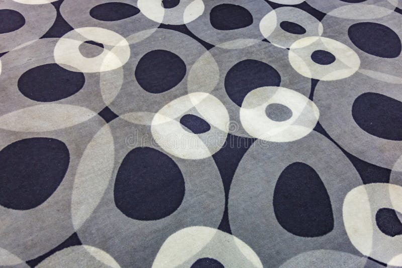 Woolen Carpet Abstract Texture with Round Patterns Stock Image - Image ...