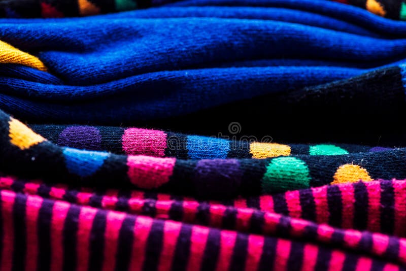 Woolen Cloth Texture. Knitted Fabric Texture of Socks Stock Photo ...