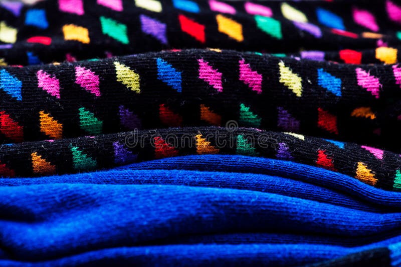 Woolen Cloth Texture. Knitted Fabric Texture of Socks Stock Image ...