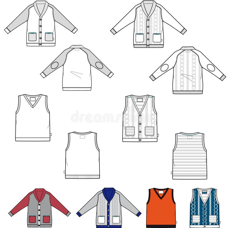 Woolen outfit stock vector. Illustration of fashion, preppy - 27381720