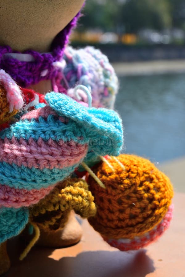 Woolen Stitch Crochet Toy Pattern Stock Photo - Image of cone, happy ...