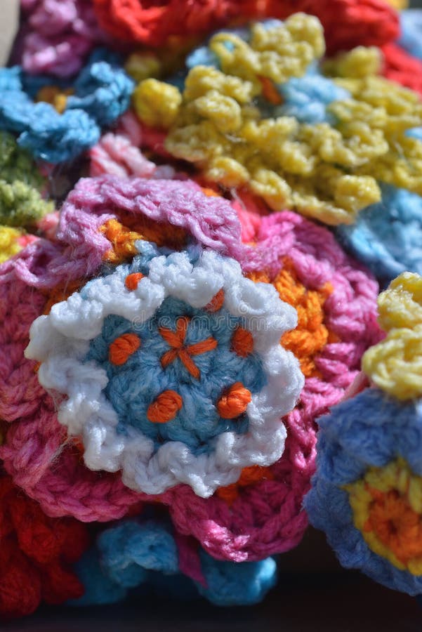 Woolen Stitch crochet stock image. Image of cast, soft - 197744179