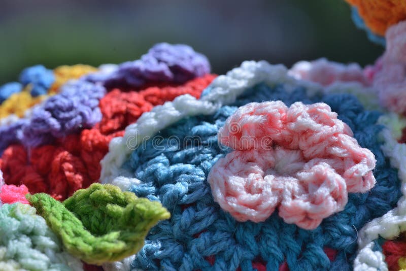 Woolen Stitch crochet stock photo. Image of combed, closeup - 197744344