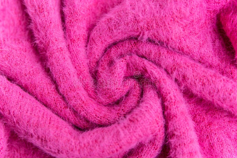 Woolen Texture Background, Knitted Wool Fabric, Pink Hairy Fluffy ...
