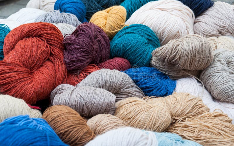 Woolen Hand Knitted Clothes in Tallinn,Estonia Stock Image - Image of ...