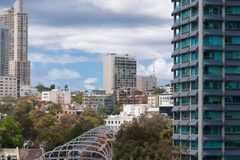 Woolloomooloo Neighbourhood Entrance Sign with Name Written on Several ...