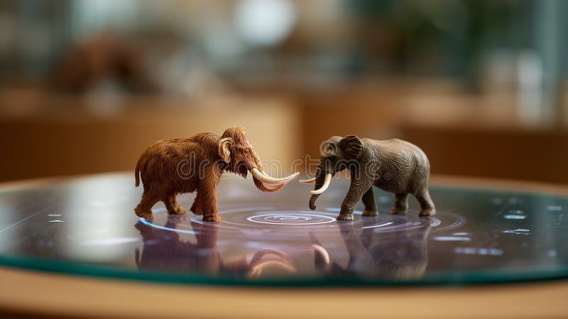 Woolly Mammoth and Elephant Models Showcase Differences between Extinct ...
