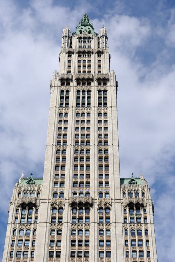 Top of the Woolworth Building Stock Photo - Image of american, lower ...