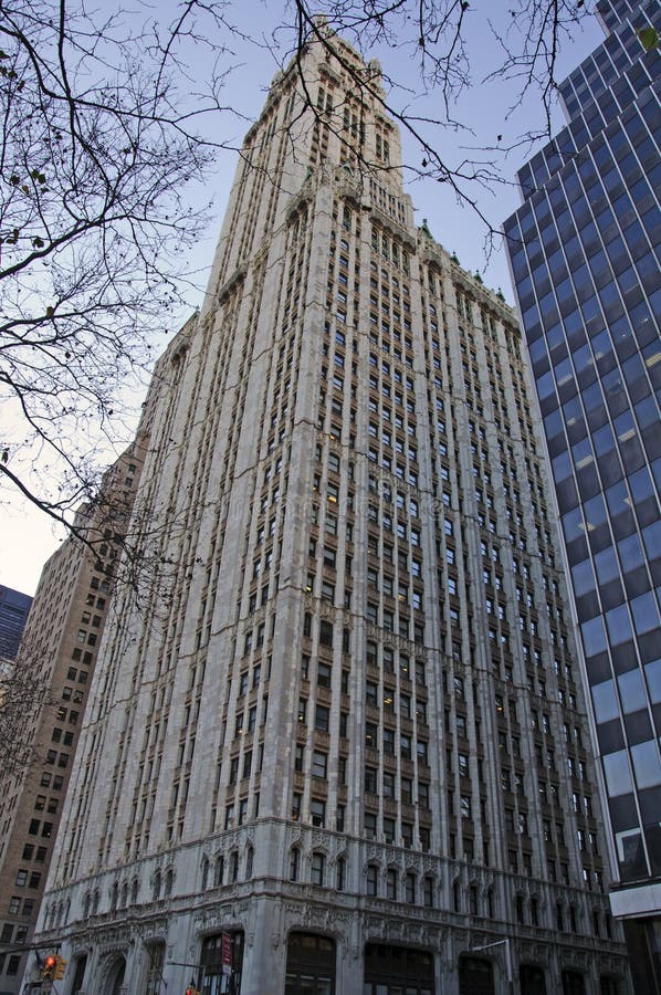 Woolworth Building facade stock image. Image of america - 31808451
