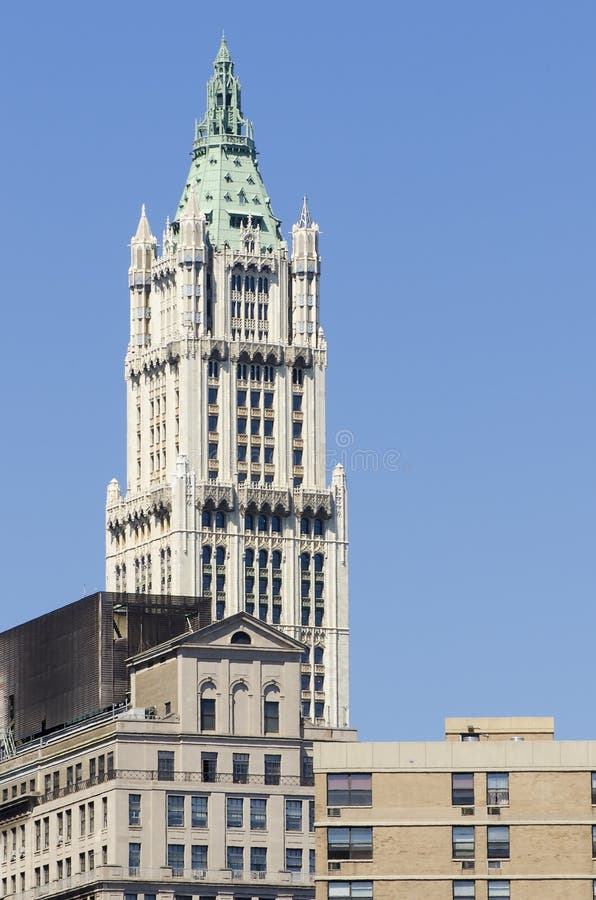 Woolworth Building stock image. Image of corporate, architectural ...