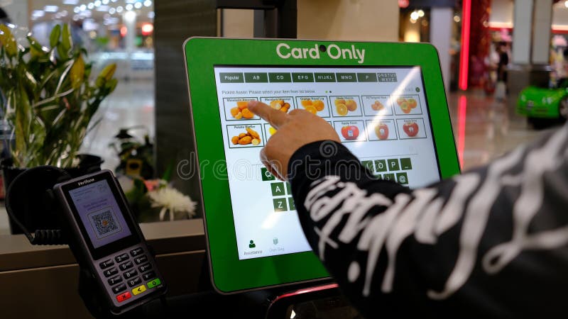 Woolworths Self Checkout Payment Machine. Editorial Photography - Image ...