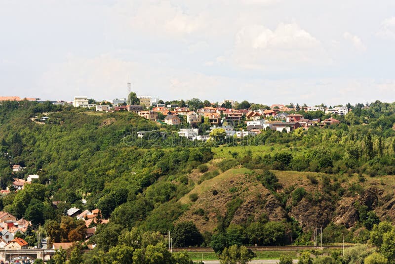 Woonwijk stock foto. Image of stad, landschap, groen - 43579516
