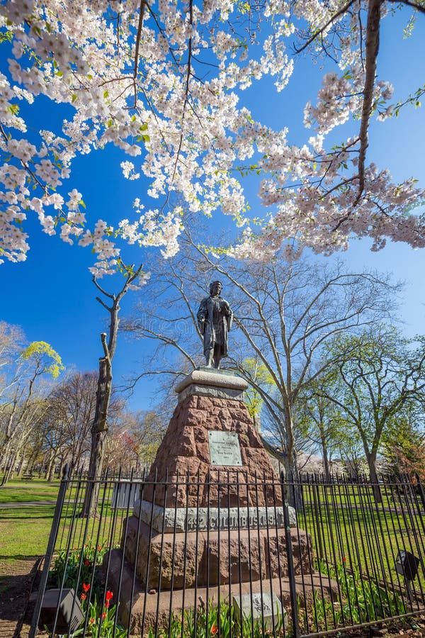 Wooster Square in New Haven Stock Photo - Image of cherry, building ...