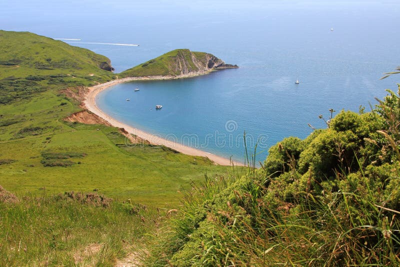 Worbarrow Bay, with Sandy Beach, Dorset Stock Image - Image of sand ...