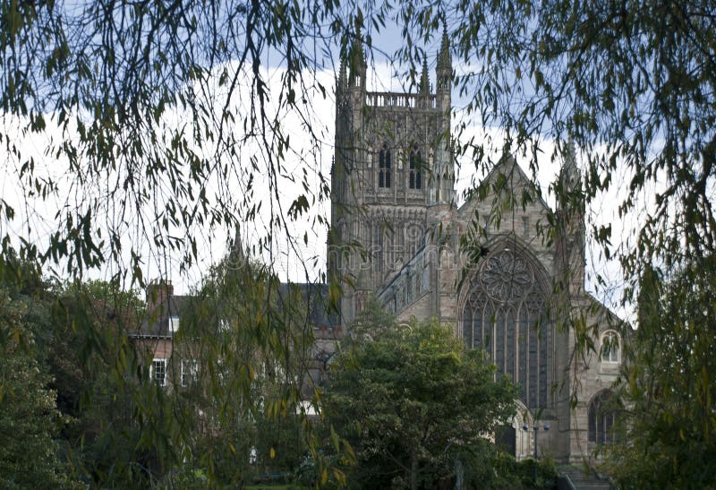 Worcester Cathedral Worcestershire UK Stock Photo - Image of burst ...