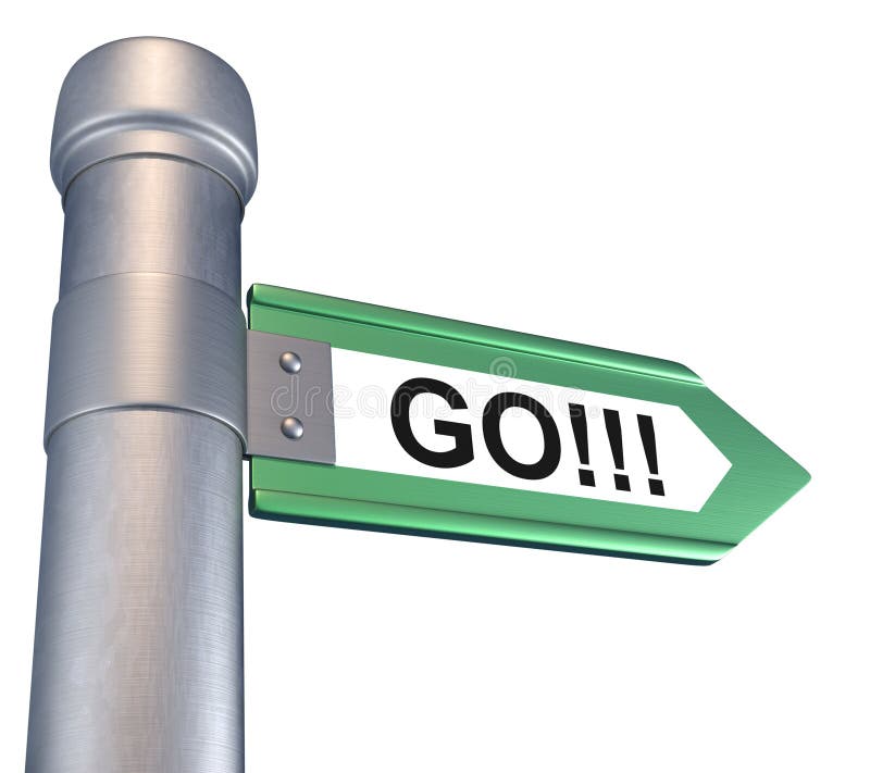 Go Sign stock illustration. Illustration of industry, designs - 55906