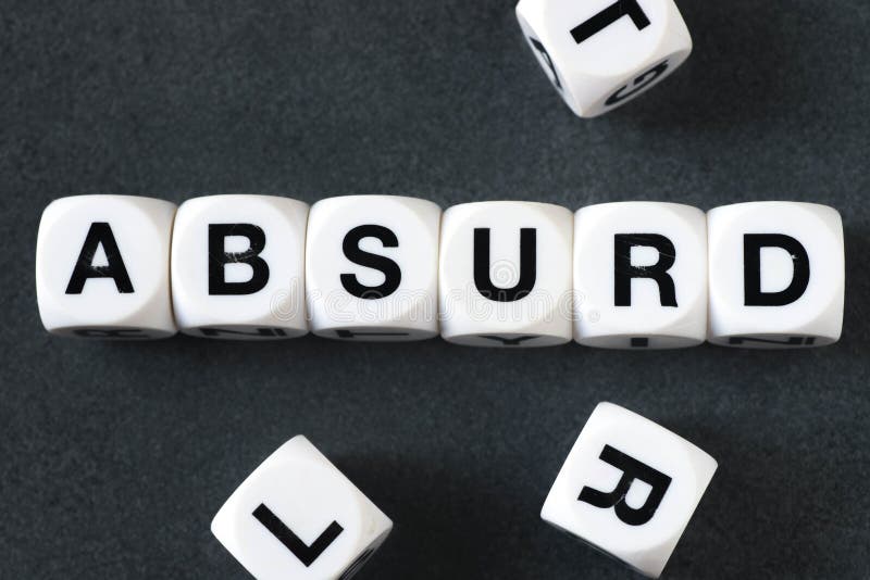 ABSURD Word Made by Letter Blocks, Concept Stock Image - Image of ...