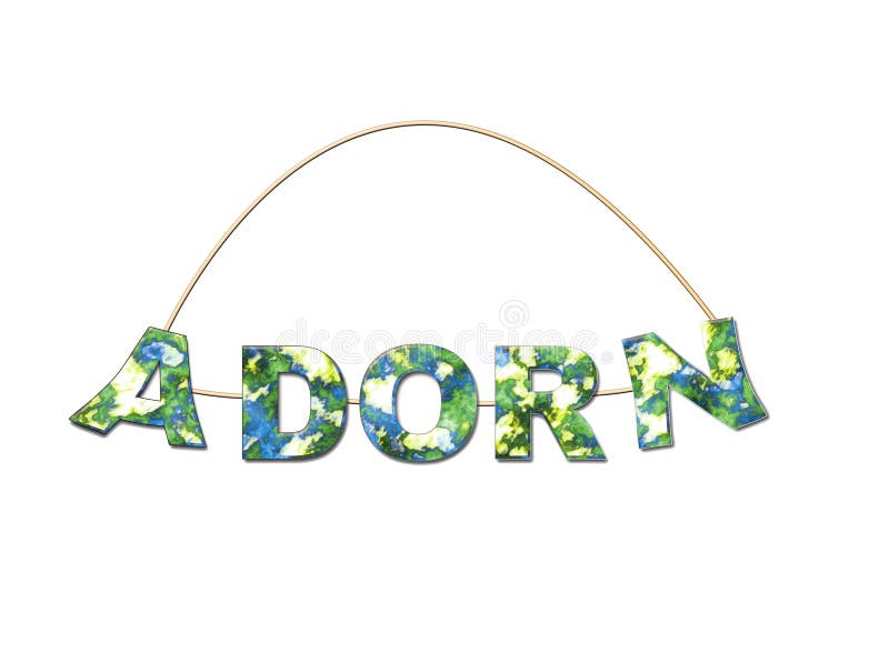 Word Adorn Stock Illustrations – 80 Word Adorn Stock Illustrations ...
