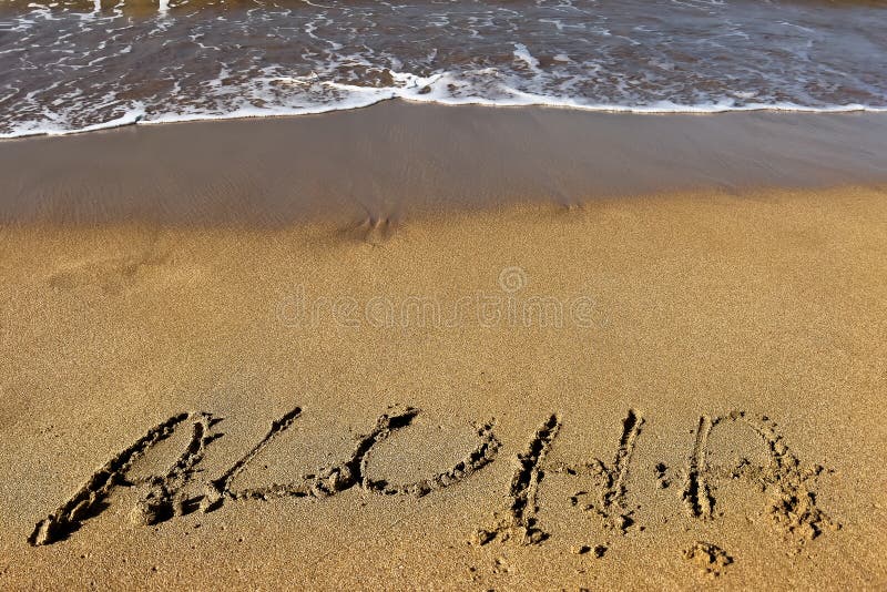 Aloha Written Sand