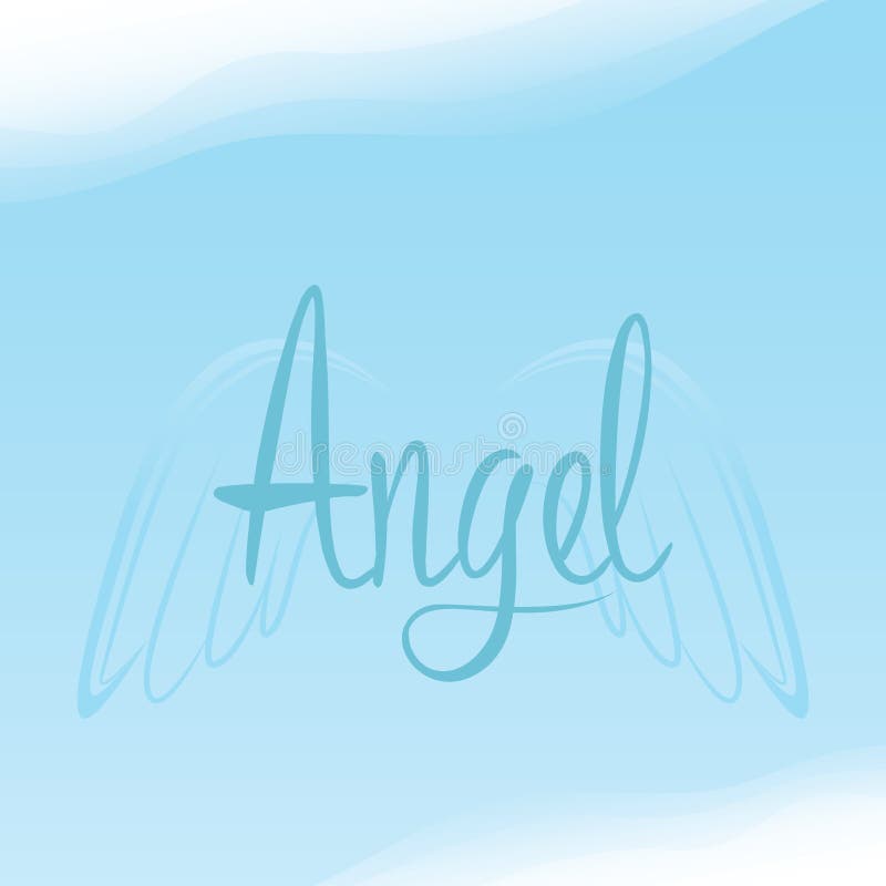 Word Angel. Vector Illustration Decorative Background Design Stock ...