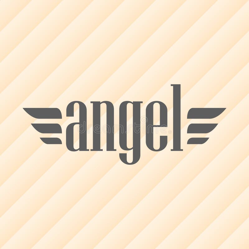 Word Angel. Vector Illustration Decorative Design Stock Vector ...