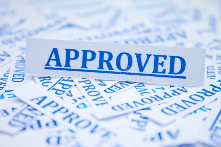 The word approved. stock photo. Image of mark, shape - 20898320