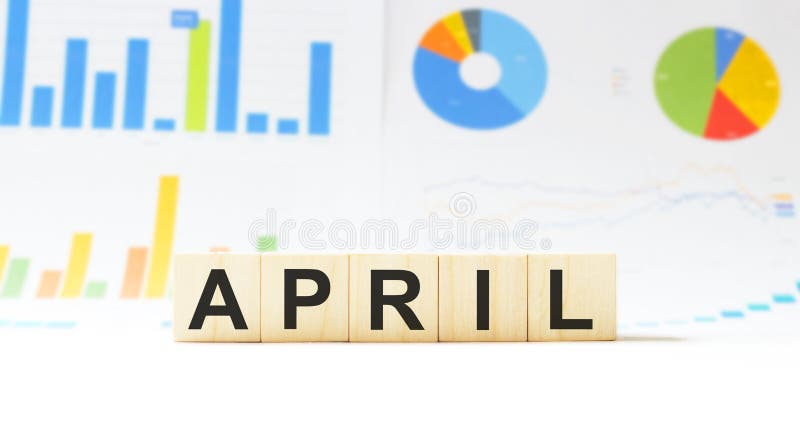 Word April Made with Wood Building Blocks Stock Photo - Image of year ...