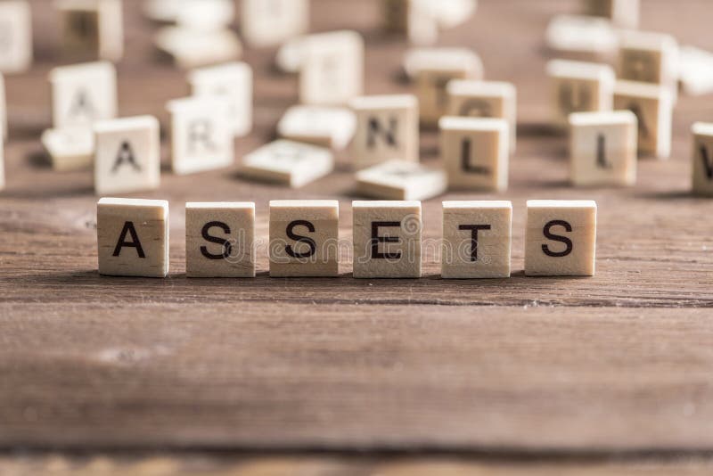 Assets word stock image. Image of table, credit, concept - 88868301