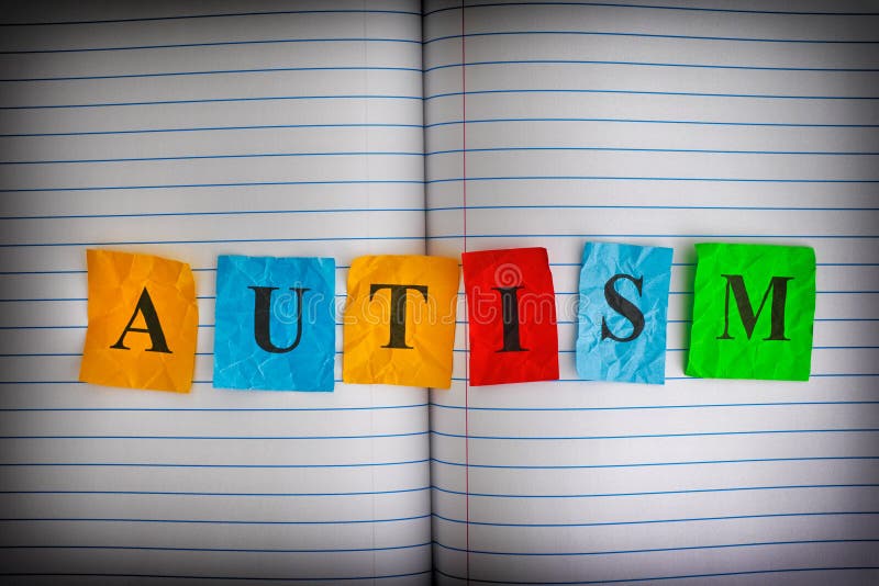 Word Autism on Notebook Sheet Stock Photo - Image of symptoms, child ...