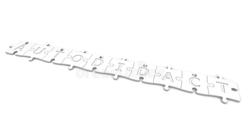 Word autodidact stock illustratie. Illustration of autodidact - 31223239