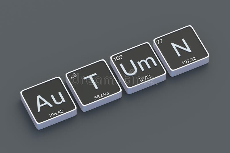 Word May in Periodic Table of Elements Style on Metallic Buttons Stock ...