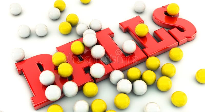 Word balls in 3d stock illustration. Illustration of shadow - 26803778