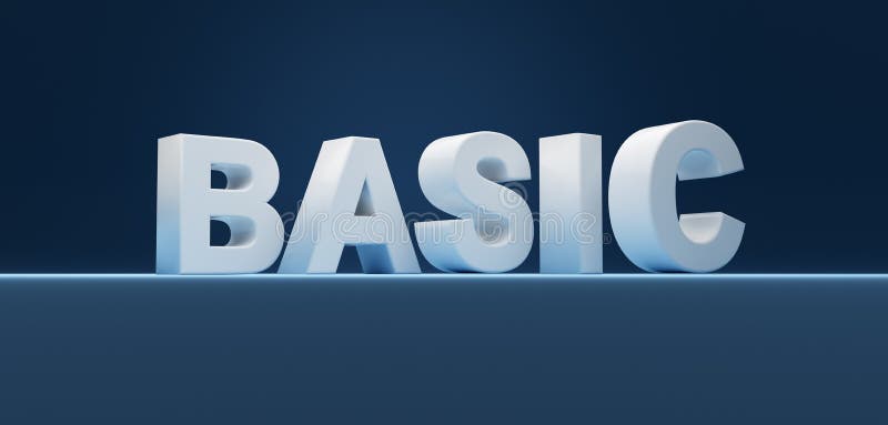 The Word Basic Written on Yellow Balls Stock Image - Image of blue ...