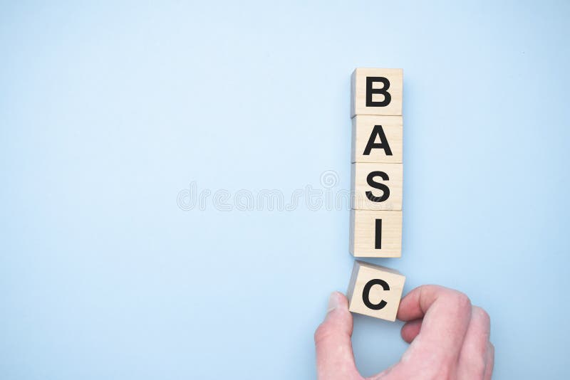 The Word Basics Appearing Behind Torn Brown Paper. Education Concept ...
