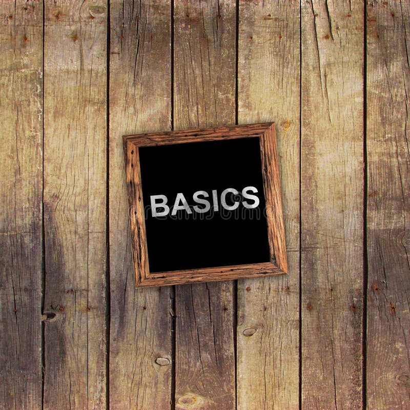 The Word Basics is Displayed in Black on a White Stock Photo - Image of ...