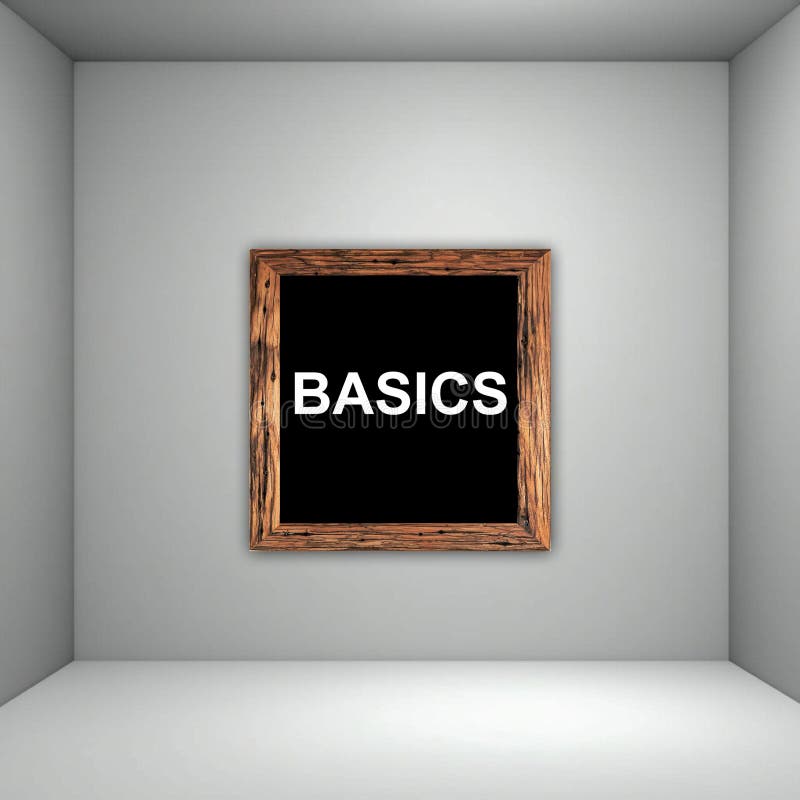 The Word Basics is Displayed in Black on a White Stock Illustration ...