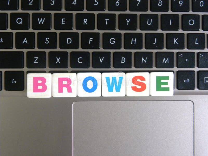 Word Browse on Keyboard Background Stock Photo - Image of online ...