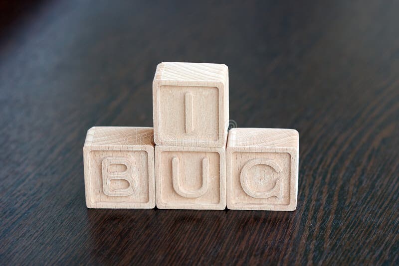 Word Bug with Inserted Letter I for Word Big. Debug Concept Stock Photo ...
