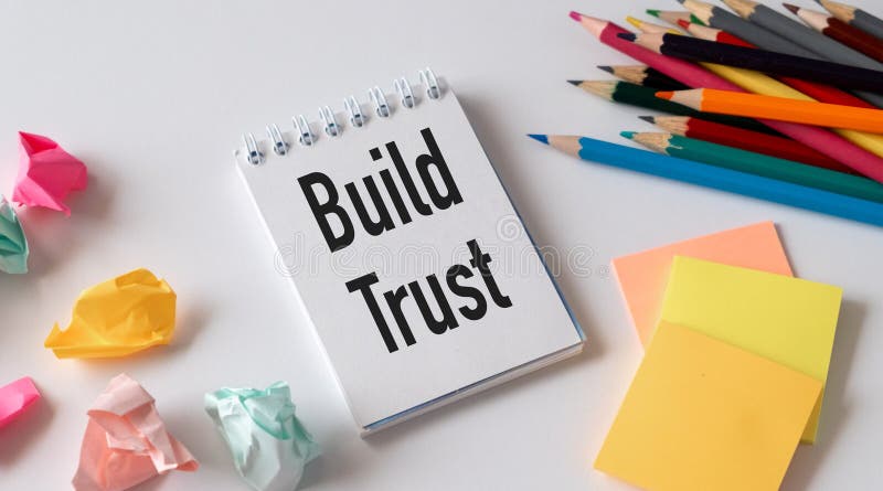 Build Trust Symbol. Wooden Blocks with Words Build Trust. Beautiful ...