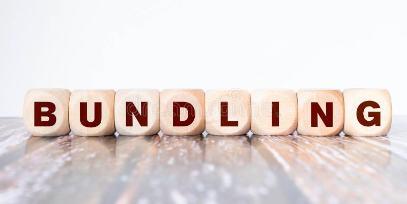 The Word of BUNDLE on Building Blocks Concept Stock Image - Image of ...