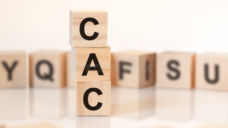 Word Cac from Wooden Blocks with Letters, Concept Stock Photo - Image ...