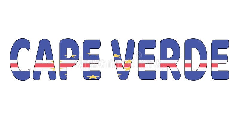 The Word CAPE VERDE is Displayed in Large, Bold Letters. the Letters ...