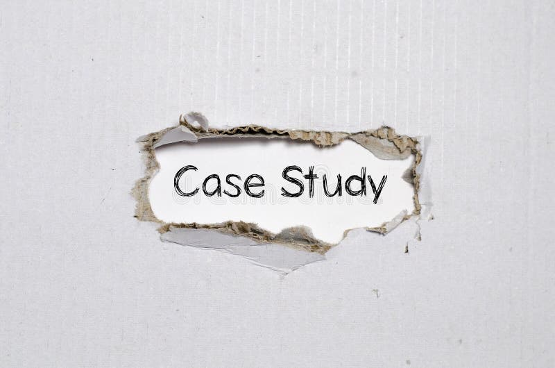 The Word Case Study Appearing Behind Torn Paper. Stock Photo - Image of ...