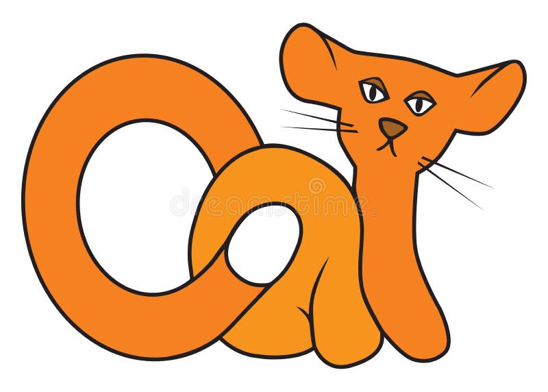 A Word Cat stock vector. Illustration of mammal, eyes - 104142791