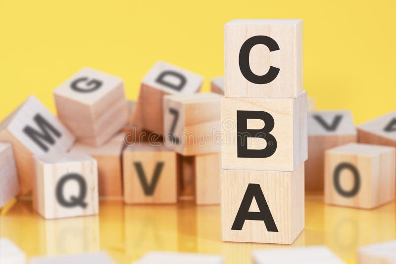 Word Cba from Wooden Blocks with Letters, Concept Stock Photo - Image ...